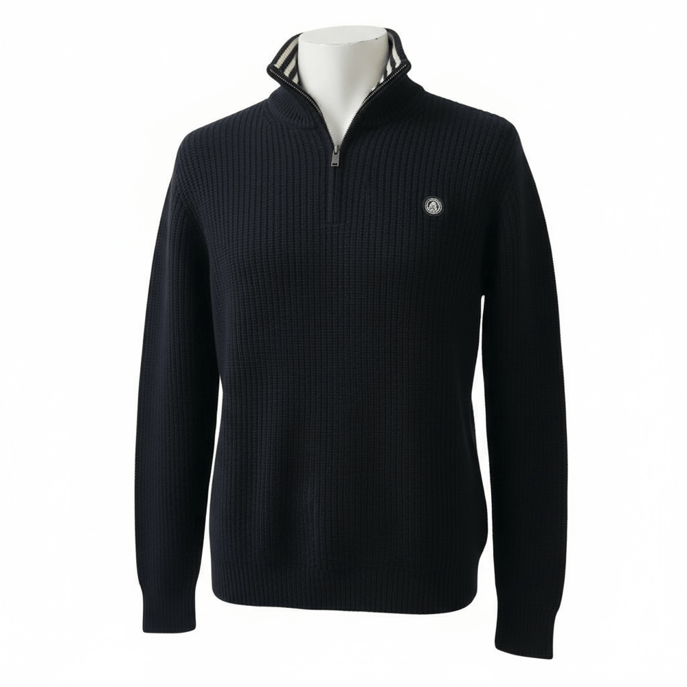 TALBOT zip-up trucker sweater - Misaine mast